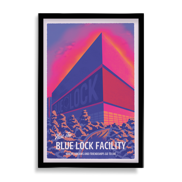 Blue Lock Facility Inspired Travel Poster – The Deep Vault